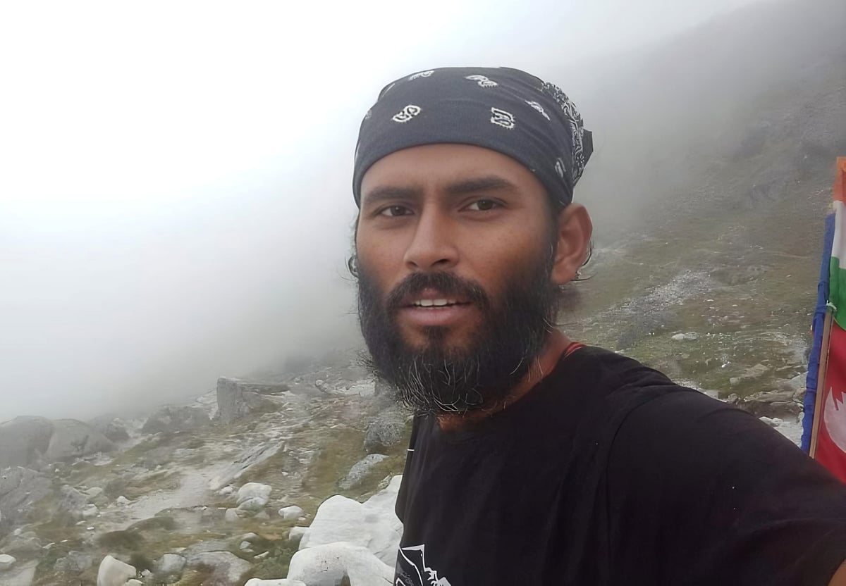 Tripura man Bapi Debnath (Neel) becomes the first Bengali to reach Everest base camp on a cycle